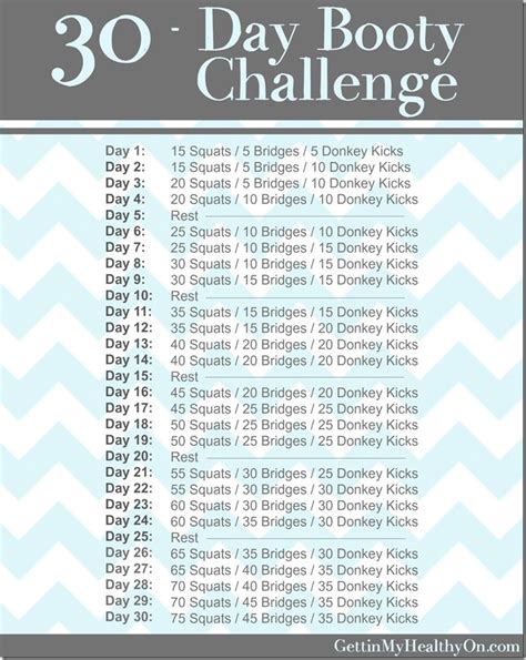 30 Day Glute Challenge