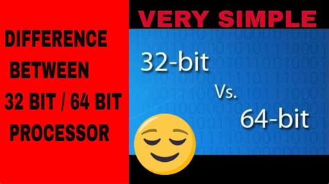 Difference Between 32 Bit And 64 Bit Processor Ii Explained In Simple