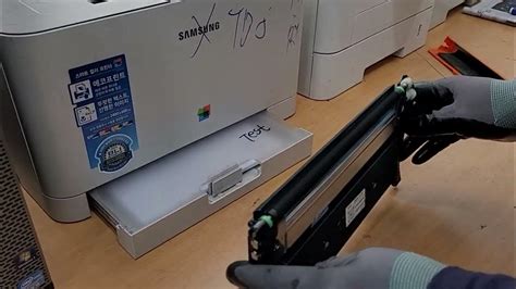 삼성컬러프린터 토너 파우더 넘침현상 Youtube