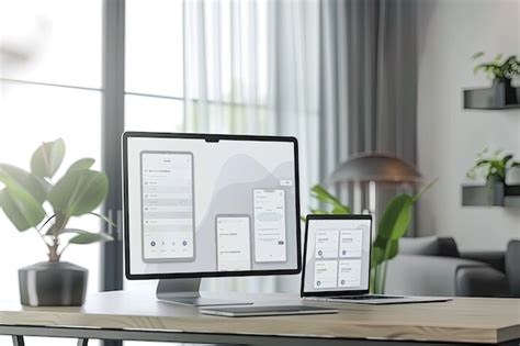 Ux Ui Design On Desktop And Laptop Computer Screen Working At Homemobile App Interface Design