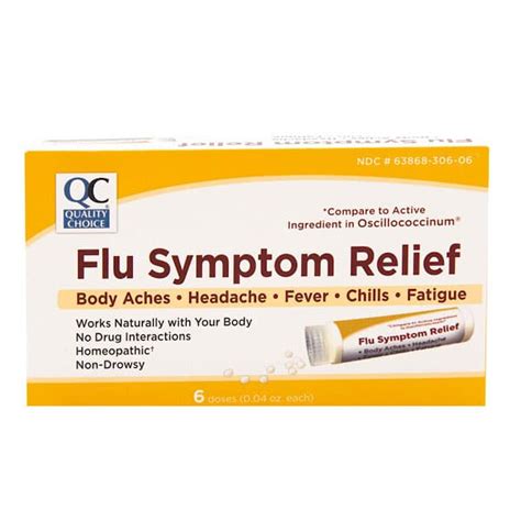 Quality Choice Flu Relief Quick Dissolving Pellets 6ct Qc Flu Relief