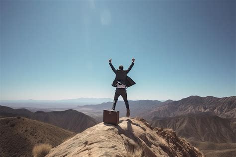premium ai image climb for the success generative ai