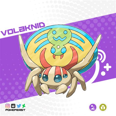 Volaknid Peacock Spider Pokemon R Fakemon