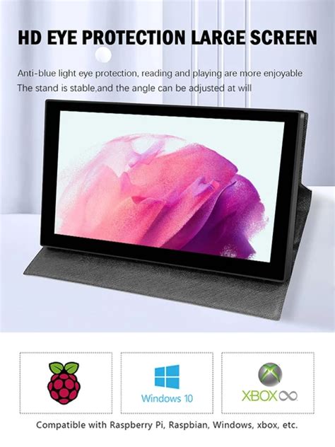 Ips 노트북 모니터 정전식 터치 패널 Tft Lcd 모듈 화면 디스플레이 라즈베리 파이 3 B 4b 바나나 파이