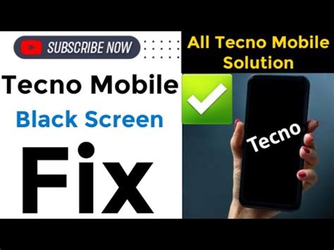 How To Fix Tecno Spark 4 Black Screen Problem All Techno Mobile Phone Black Display Solution