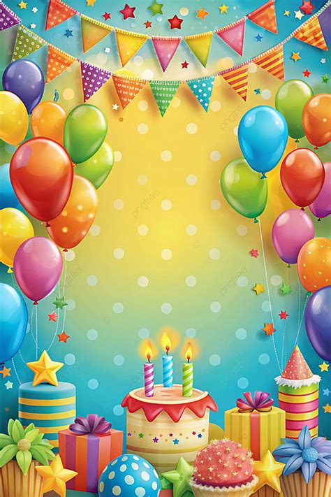 풍선이 가득한 생일 축제 배경 배경 화면 및 일러스트 무료 다운로드 Pngtree