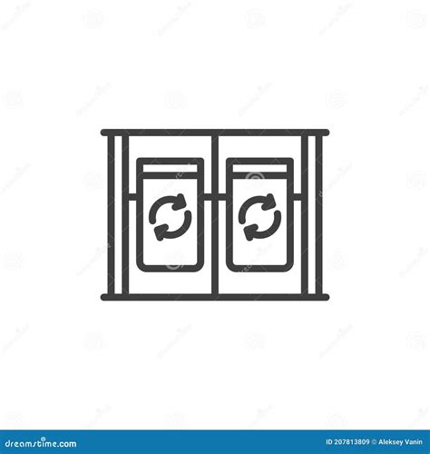 Sorting Line Icons Collection Categorization Organization Arrangement Segregation