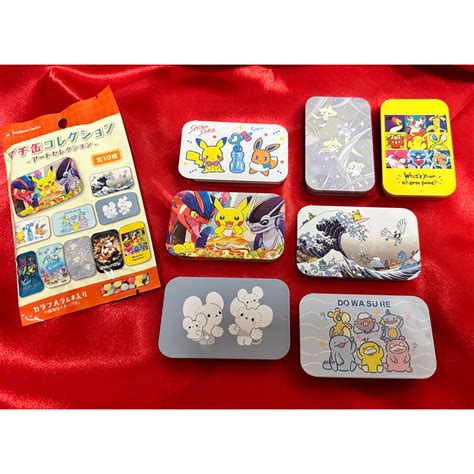 [日版 現貨]神奇寶貝中心限定 鐵盒 糖果盒 帕底亞 神奈川 忘記招式 固勒頓 密勒頓 一家鼠 基拉祈 皮卡丘 伊布 蝦皮購物
