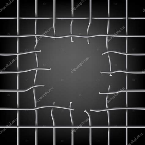 Broken Grid With A Hole Inside Stock Vector Image By ©ola Ola 42003399