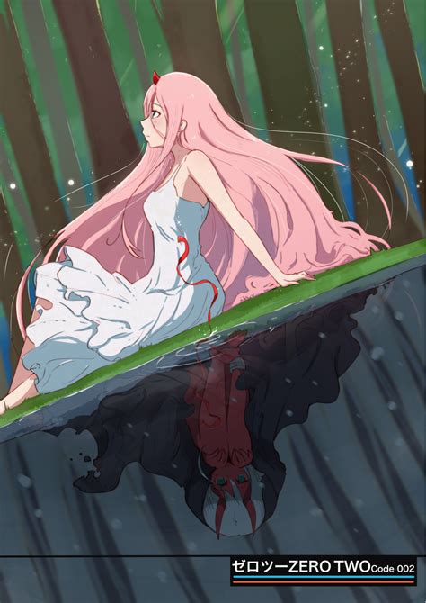 Wallpaper Darling In The Franxx Anime Girls Zero Two Darling In The Franxx 1061x1500