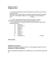 Module 1 Unit 3 Assignment C Doc MODULE 1 UNIT 3 Assignment Part C 1