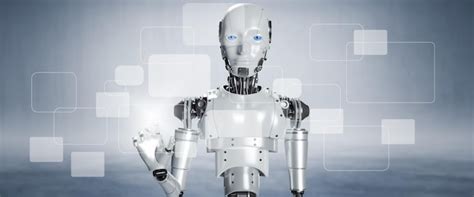 Premium Photo D Rendering Robots Touch Button Empty On The Graph Screen Icon Of Media Screen