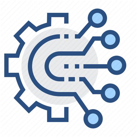 Digital Electronic Electronics Engineering Gear Technology Icon