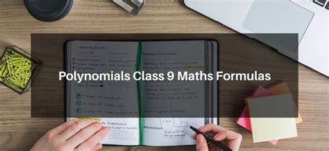Polynomials Class 9 Maths Formulas Esaral