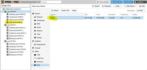 I Added 3rd Node To Existing Pve Cluster But With Zfs Filesystem Os Existing Nodes Are Ext4