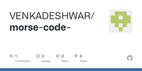 Github Venkadeshwar Morse Code