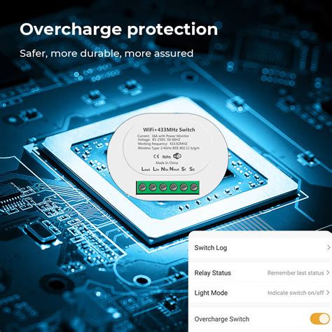 Smatrul 16a 2 Way Wifi Relay Module Switch With Energy Monitoring Timer