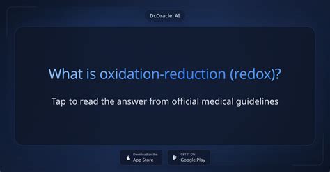 What Is Oxidation Reduction Redox