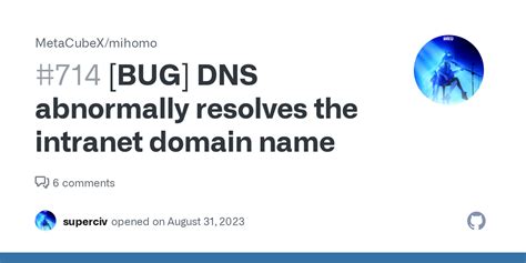Bug Dns Abnormally Resolves The Intranet Domain Name · Issue 714