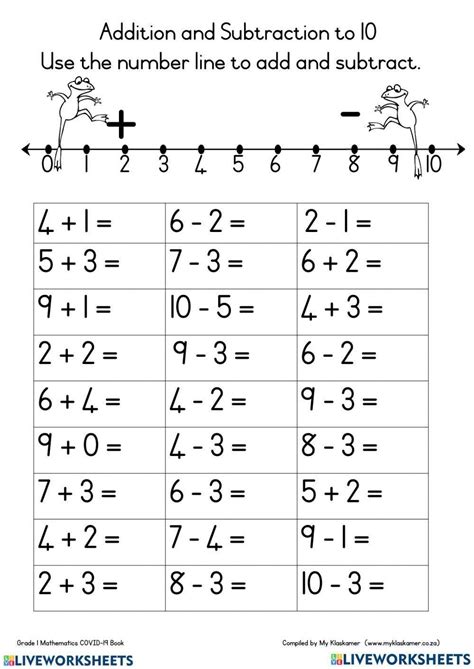 Addition And Subtraction Addition And Subtraction Worksheets Subtraction Worksheets 1st