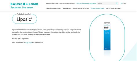 Bausch Lomb Liposic® Ophthalmic Gel