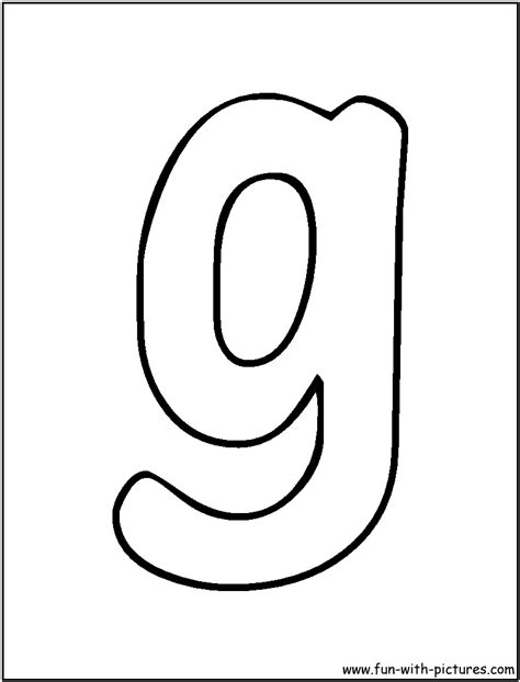 Bubble Letter G Coloring Page