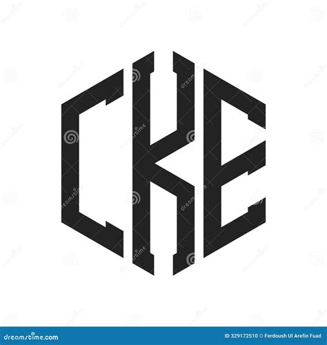 Cke Logo Design Initial Letter Cke Monogram Logo Using Hexagon Shape Stock Illustration