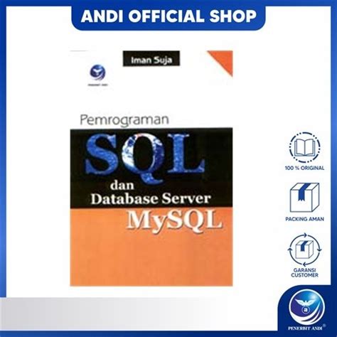 jual penerbit andi pemrograman sql dan database server mysql shopee indonesia