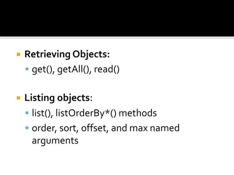 Grails Object Relational Mapping Gorm Pptx Databases Computer Software And Applications