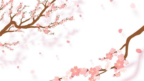 Cherry Blossom Falling Vector Art Icons And Graphics For Free Download