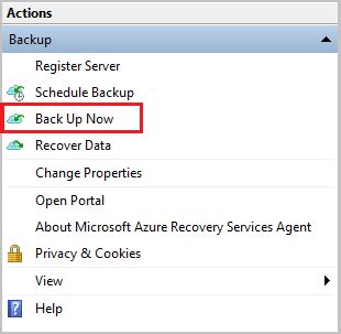 Back Up Windows System State To Azure Using Azure Backup Azure Backup Microsoft Learn