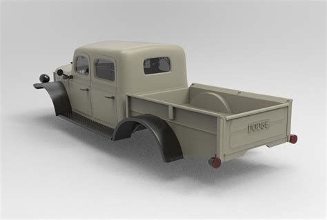 Stl File Dodge Power Wagon 4 Door Long Version For Rc Chassis Stl Files 🚪・3d Print Design To