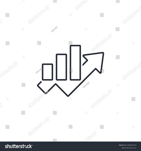Graph Arrow Growth Button Vector Linear Stock Vector Royalty Free 2189743233 Shutterstock