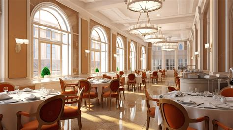 호텔 레스토랑에서 시간을 초월한 식사 3d 렌더링 호텔 레스토랑 고급 레스토랑 레스토랑 인테리어 배경 일러스트 및 사진 무료 다운로드 Pngtree