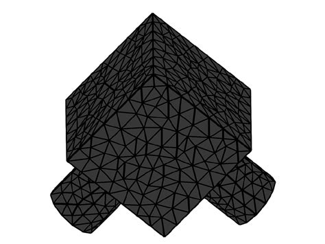 Finite Element Mesh For Cube With Tube Fittings Download Scientific