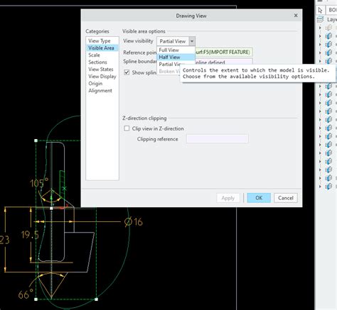 Solved Half Diameter Dimension Using Driven Dimension Ptc Community