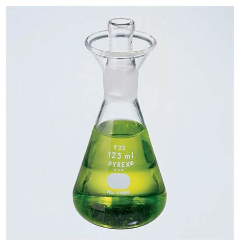 Corning PYREX Iodine Determination Flasks With Glass No 22 Standard Taper Stopper Fisher