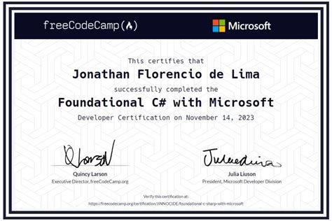 Jonathan Florencio No Linkedin Csharp Microsoft Dev