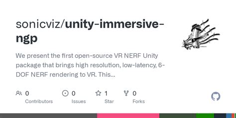 Github Sonicvizunity Immersive Ngp We Present The First Open Source