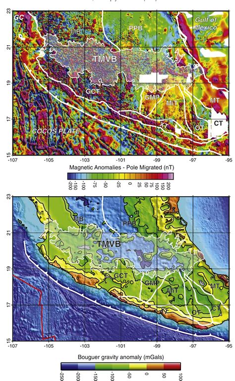 A Map Of Aeromagnetic Anomalies Migrated To The Pole For