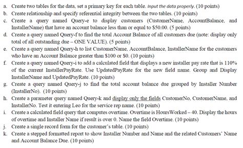 1 Description Properly Name Your Tables Customer And