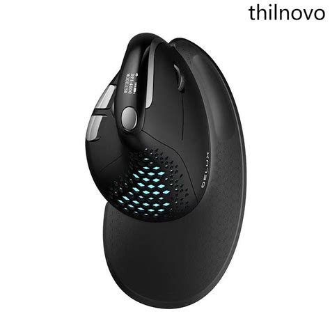 Delux M618xs Wireless Vertical Multi Button Mouse Three Mode Ergonomics Wired Bluetooth Office