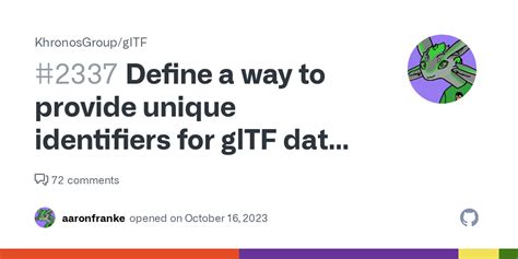 Define A Way To Provide Unique Identifiers For Gltf Data Nodesetc · Issue 2337
