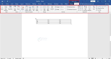 Contextual Tab In Word