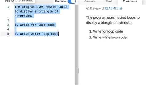 Solved Read 1 Preview The Program Uses Nested Loops To