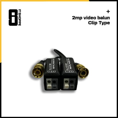 2mp Video Balun Clip Type 1 Pair Passive Video Balun Cctv Utp Cat 5 Bnc