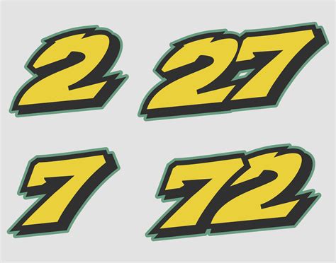 Number 3 Racing Font
