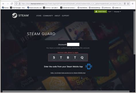 Unable Log In To Account Via Using Steam Guard Backup Code Steam Client Beta