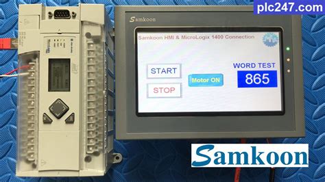 Samkoon Hmi And Micrologix 1400 Communication Tutorial