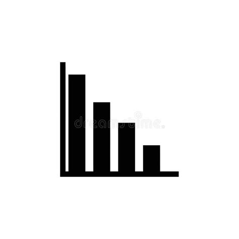 Illustration Of A Descending Bar Graph Representing Decline